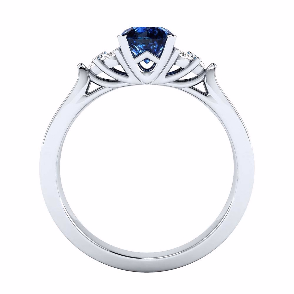 super1798 Fashion Women Shiny Zircon Inlaid Engagement Wedding Promise Ring Finger Jewelry - 10