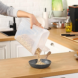 Vesici 2 Pcs 7 Quart Cereal Containers Storage Airtight Cereal Keeper Storage Cereal Dispenser Countertop Plastic Cereal Dispenser Canister Pasta Organizer for Pantry and Kitchen Organization
