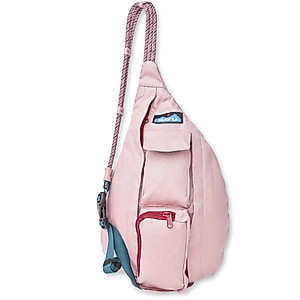 KAVU Mini Rope Sling Pack with Adjustable Rope Shoulder Strap - Misty Rose