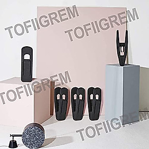 TOFIIGREM Black Velvet Hangers Clips 40 PCS, Pants Hangers Velvet Clips Easily Add to Velvet Hanger, Skirt Suit Pants Clothes Velvet Hangers, Baby Kids Hangers Clips