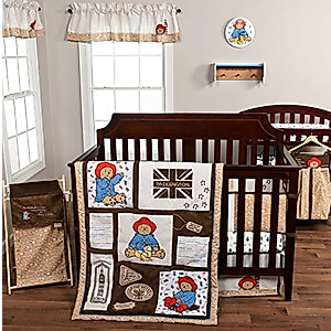 Trend Lab Paddington Bear Embossed Velour Baby Blanket, Brown