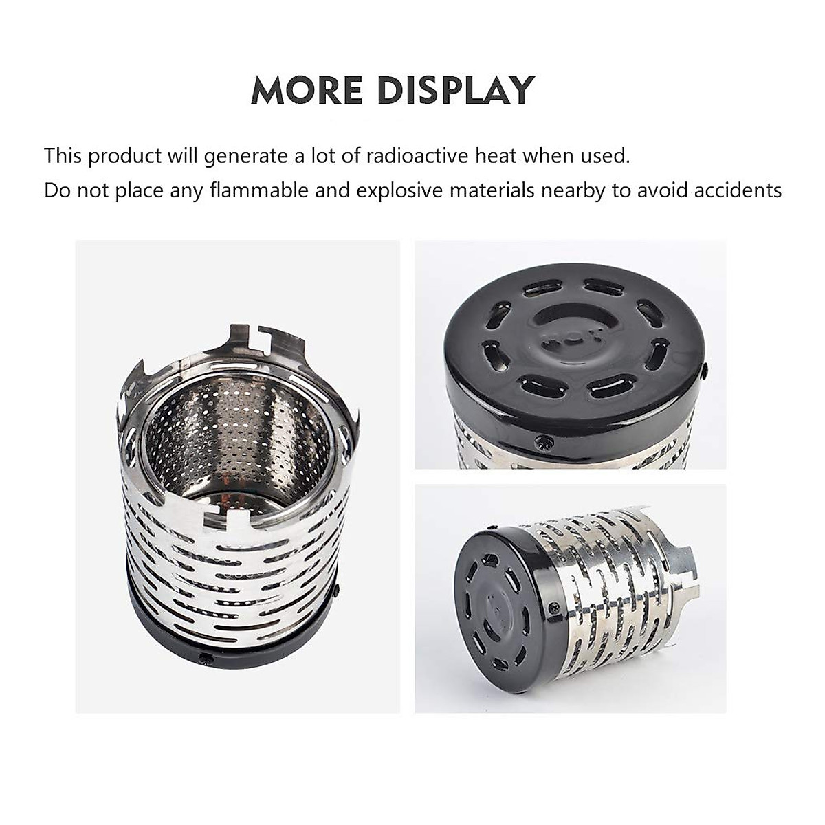 Mini Camping Heater, Outdoor Stainless Steel Tent Heater, Heating Cover with Handle, Suitable for Home and Outdoor Heating, etc(Heating hood)