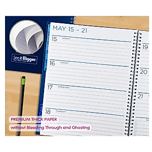 See It Bigger Monthly & Weekly Planner, October 2022 - December 2023 (5.75"x 8.75") Black