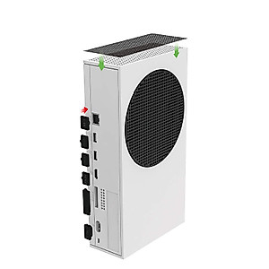 ECHZOVE Dust Plugs Compatible with Xbox Series S, Dust Filter Kit Compatible with Xbox Series S, Include 7 Silicone Series S Dust Protector and 4 PVC Series S Mesh Filter Covers