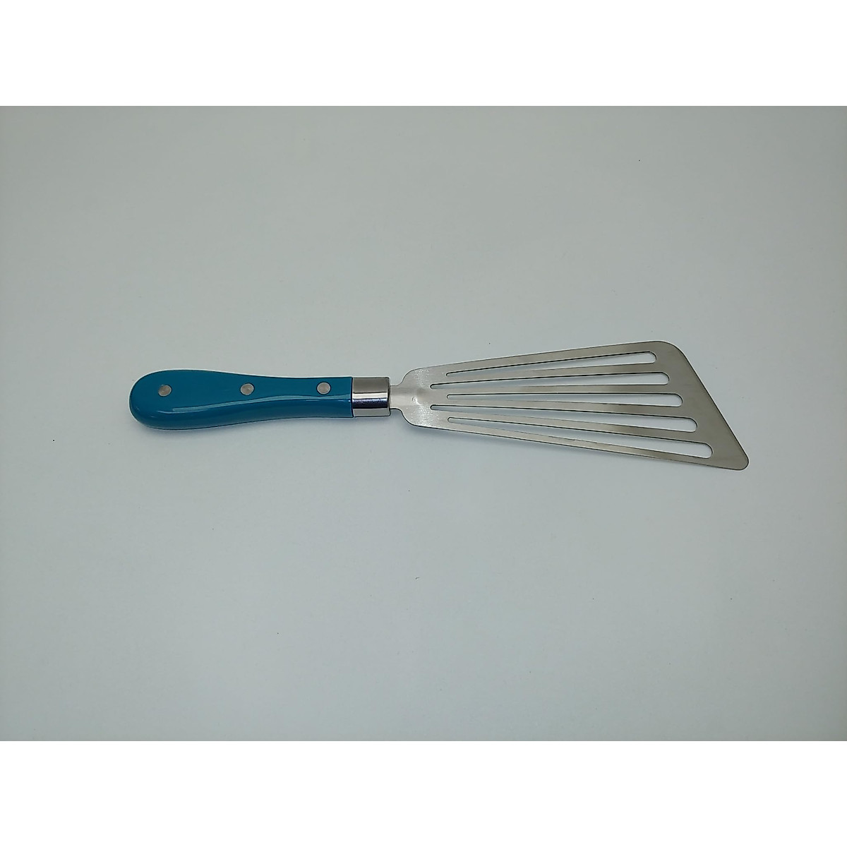 The Pioneer Woman Thin Stainless Steel Metal Spatula 12 1/4" Turner ABS Handle Dishwasher Safe, Teal
