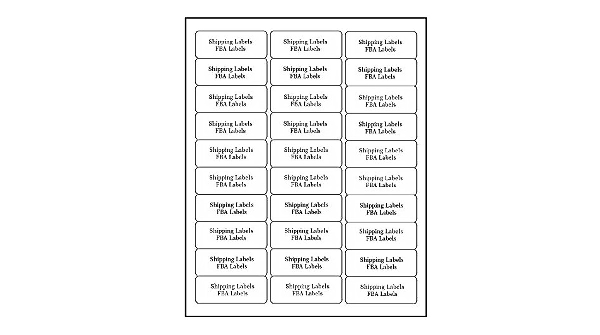SJPACK 30-up Labels - 3000 Address Stickers for Laser & Inkjet Printers