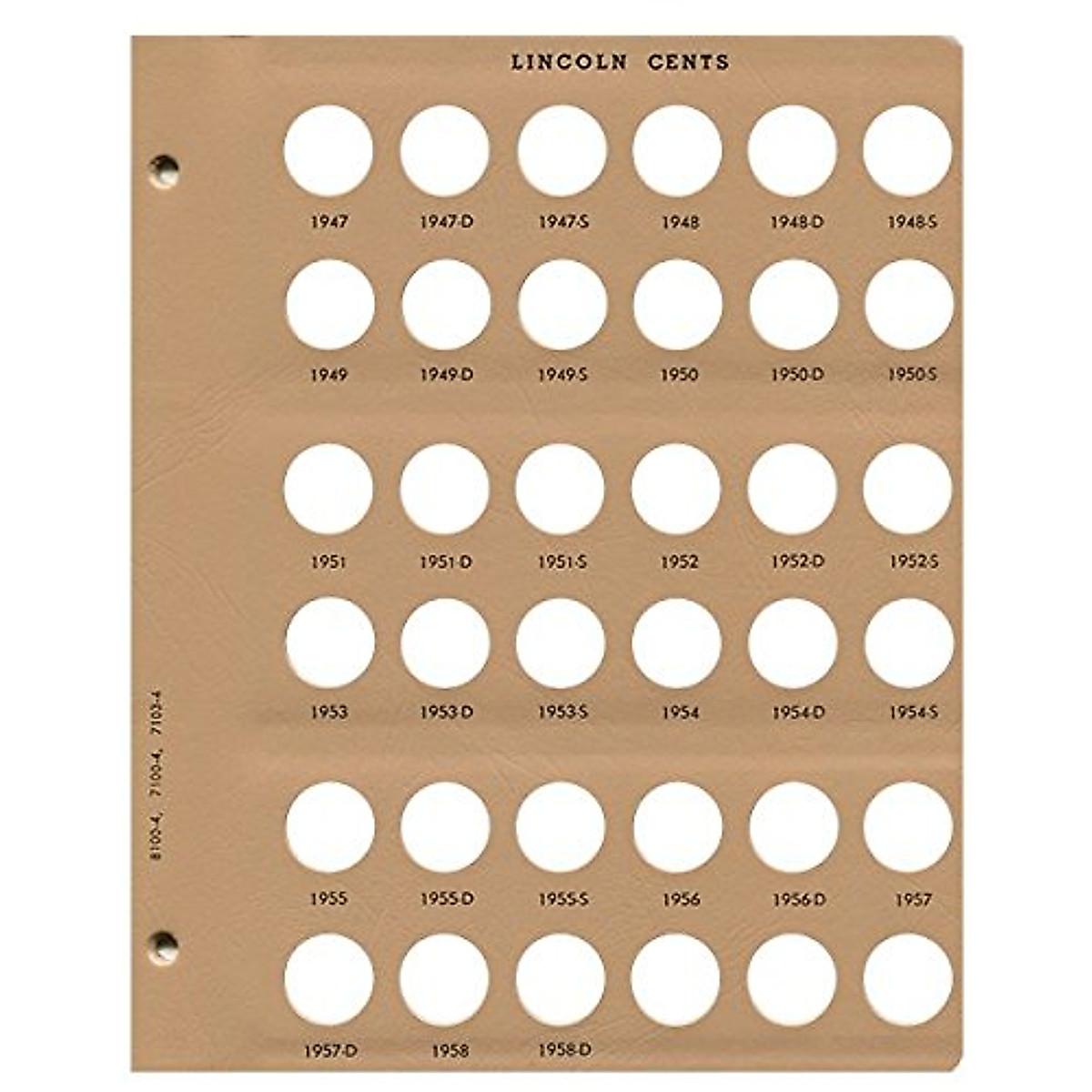 Dansco US Lincoln Cent Coin Album 1909 - 2009 #7100