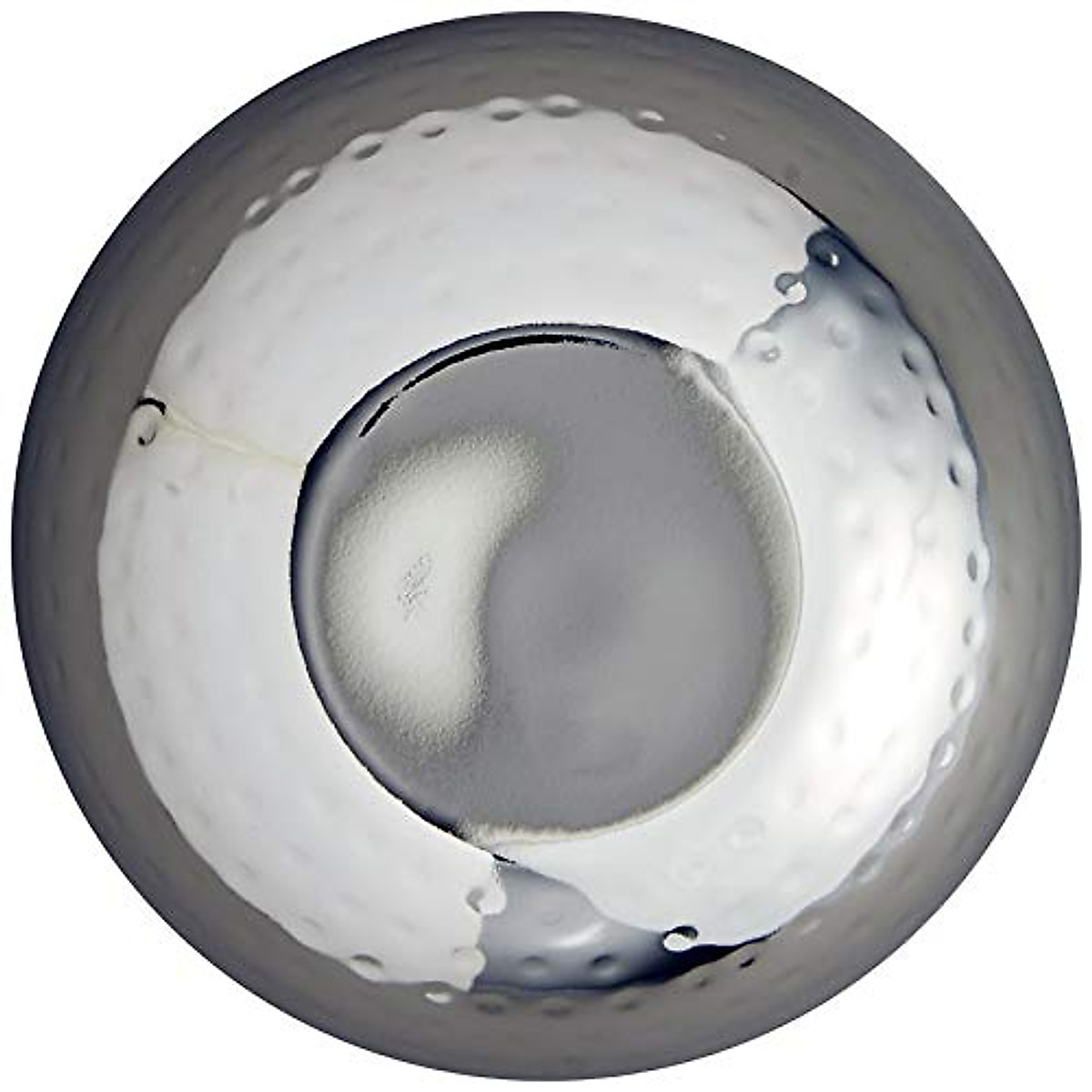 Elegance Hammered 6-Inch Stainless Steel Bowl, 6" x 6" x 3",24 ounces,Silver