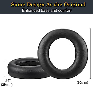 SOULWIT Protein Leather Ear Pads Cushions for Sony New Gold Wireless Playstation PS4 Headset, Replacement Earpads for 2018 Version, Headphone Model CUHYA-0080