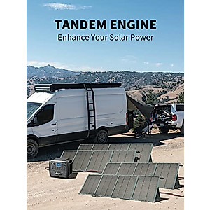 POWERWIN PWS220 220watt Foldable Solar Panel, Complete with Adjustable Kickstand, Waterproof Ip65 & Durable for Off The Grid Living