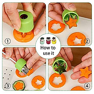 Cute Cat Rice Ball Molds 6 Sets Sushi Molds Bento Accessories Kits with 3PCS Vegetable Fruit Cutter Shapes and 1PC Gimbap Mold Triangle for Nori Rice Making DIY Bento Box Picnic Tools