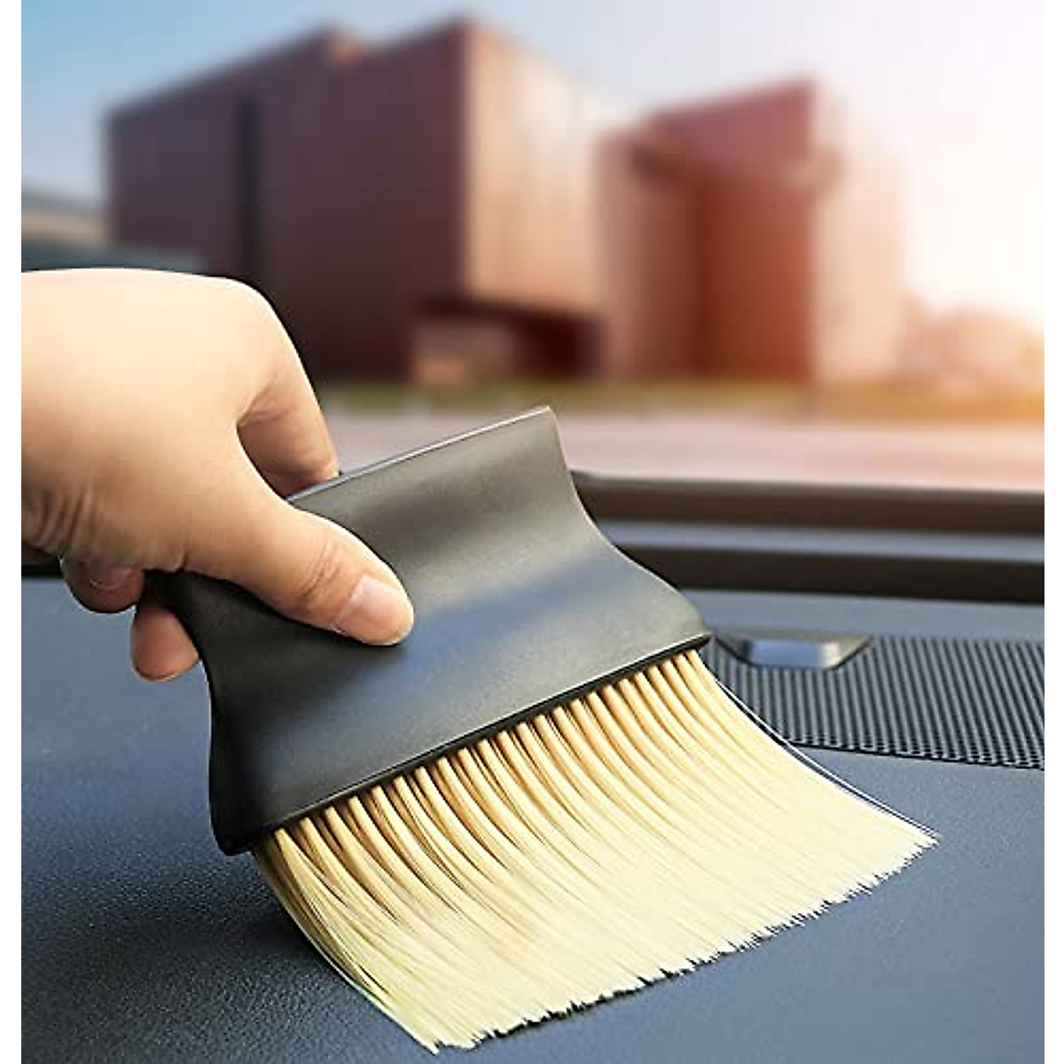 Auto Interior Dust Brush, Car Cleaning Brushes Duster, Soft Bristles Detailing Brush Dusting Tool for Automotive Dashboard Interior, Exterior, Skylight, Leather