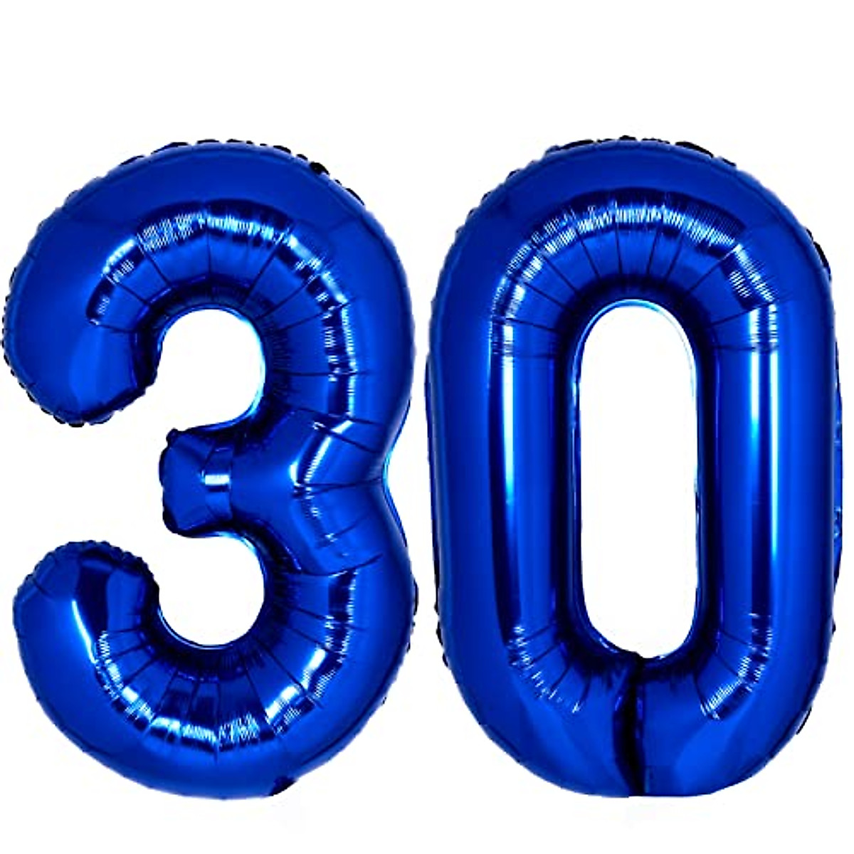 40 Inch Giant Navy Blue Number 30 Balloon, Helium Mylar Foil Number ...