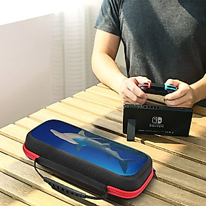 Hammerhead Shark in Wild Travel Carrying Case Game Bag for Nintendo Switch Console Accessories Holds 20 Game Card Bag