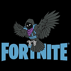 Men's Fortnite Raven Logo Pull Over Hoodie - Black - Medium
