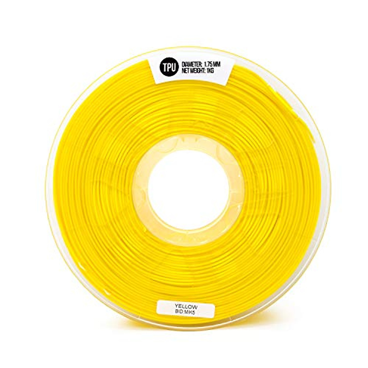 Gizmo Dorks Flexible TPU 3D Printer Filament 1.75mm 1kg, Yellow