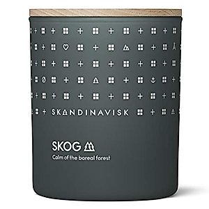 Skandinavisk Skog 'Forest' Scented Candle. Fragrance Notes: Pine Needles and Fir Cones, Birch Sap and Lily of The Valley. 7.0 oz.