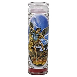 Saint Michael Archangel Candle (Pack of 6) - 8 inch Candles