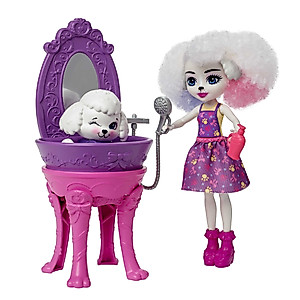 Mattel Enchantimals Poodle Doo Beauty Playset with Small Doll, 15+ Accessories & 2 Dog Figures with Color-Change, City TailsToy Collection