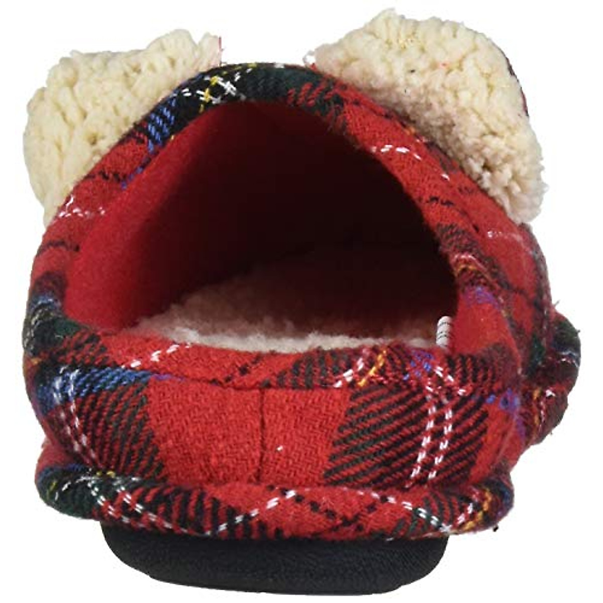 Dearfoams Kids Unisex Lil Bear Slipper, Big Bro Tartan Plaid, US 11-12 Toddler
