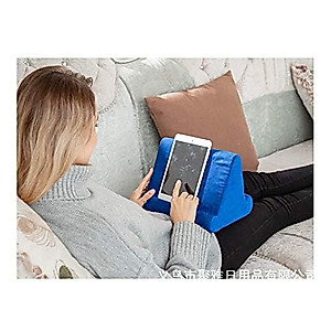 Pillow Foam Laptop Tablet Lapdesk Multifunction Tablet Stand Holder Stand Lap Rest Cushion for Ipad with Bag (Royal Blue)