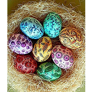 25 Pieces of Vintage Silk Remnants, Silk Fabric Scraps, Easter Egg Dyeing Silk Scraps, Silk Recycled Craft Fabric (10inch X 8inch Inches) Triangle, Multi