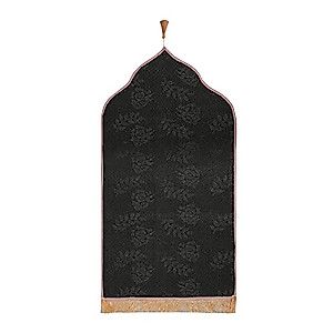 QQXX Prayer Blanket,Thick Soft Velvet Turkish Design,Luxury Prayer mat Rug for Men and Women,Portable Travel Prayer mat,Simple Pocket Prayer Rug,Great Islamic Ramadan Gift (Pink), Pink