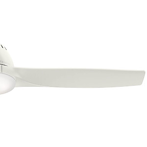 Casablanca Fan 59284 Wisp 52-Inch Ceiling Fan with LED Light and Handheld Remote, Whisper-Quiet Motor, 4-Speed Control, Fresh White Finish