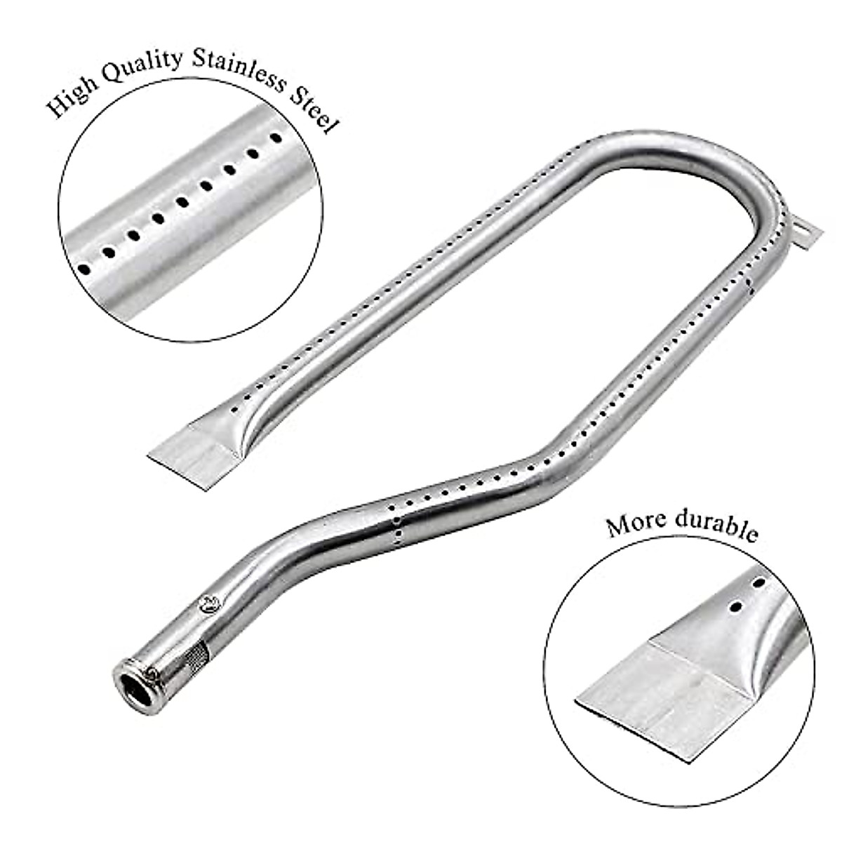 Hisencn Grill Parts Repair Kit Replacement for Jenn Air Gas Grill 720-0337, 720 0337 Gas Grill Burners, Heat Plates Tent Shield Burner Cover, Cooking grids Grates