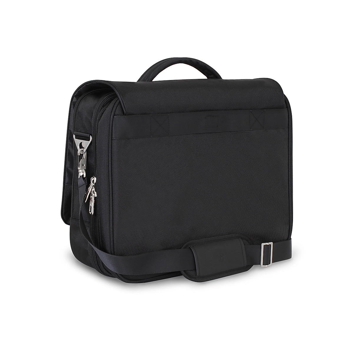 Swiss Gear SA8733 Black TSA Friendly ScanSmart Laptop Messenger Bag - Fits Most 15 Inch Laptops amd Tablets