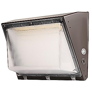 120W LED Wall Pack Light Fixture with Dusk to Dawn, 5000K Daylight Commercial Outdoor Lighting, 0-10V Dimmable 16800LM 600-800W HPS/HID Equiv., UL/DLC Waterproof LED Flood Security Light for Warehouse