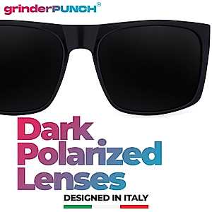 grinderPUNCH 2 Pack XL Polarized Big Wide Frame Large Head Fit Sunglasses for Sports Driving Fishing Glasses