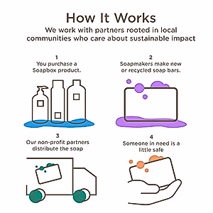 Soapbox Body Wash, Coconut Milk & Sandalwood - Moisturizing Body Wash Cleanser w/Aloe Vera & Shea Butter | Paraben Free, Gluten Free, Cruelty Free & Vegan Body Wash, 16oz Bottles (Pack of 3)