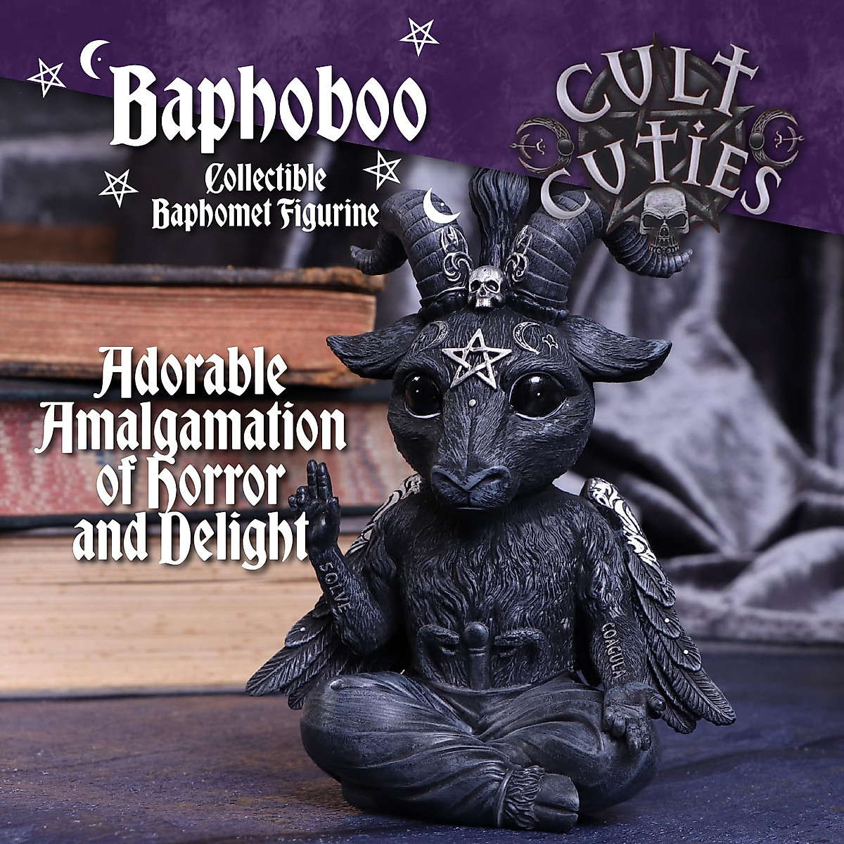 Nemesis Now Cult Cuties Adorable Occult Figurines, Bewitching Evil Spirit Creatures, Hand-Painted, Resin - Baphoboo