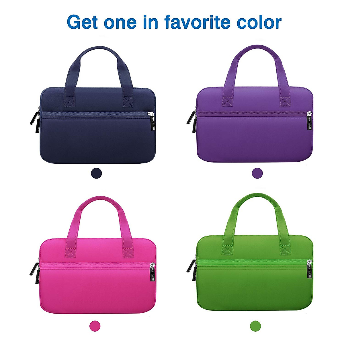 MoKo 7-8" Kids Tablet Sleeve, Neoprene Carrying Case Bag Fits Fire HD 8 Kids Edition 2018, Luna Controller, Fire HD 8 Plus/Fire HD 8 2020, Fire 7 Kids Pro 2021, Fire HD 8 Kids Pro 2021, Indigo