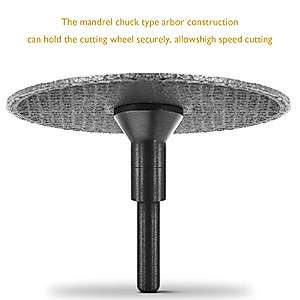 2 Set Mounting Mandrel for Cut-Off Wheels W/3/8" Arbor Hole, 1/4" Stem Shaft for Die Grinder Rotary Tool
