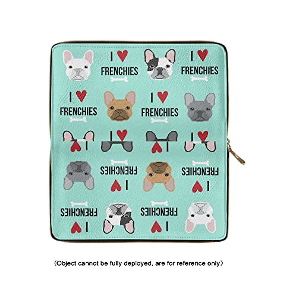 Mumeson Women Wallet with Zipper French Bulldog Print Clutch Purse Evening Bag Cards Holder Phone Case