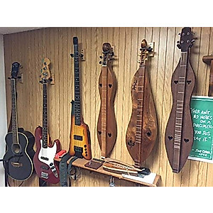 String Swing Dulcimer Hanger Wall Mount Holder CC01D-O Solid Oak Hardwood Block