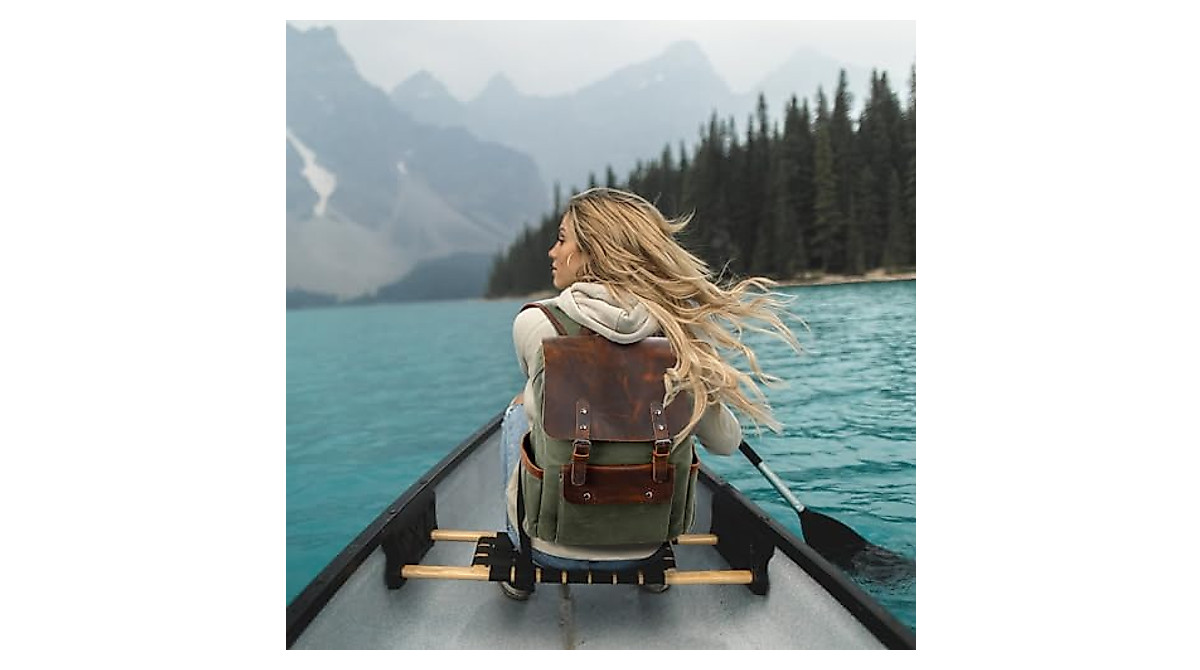 Modoker Waxed Canvas Backpack - Durable & Stylish