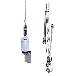 Tram 1602 Marine VHF Antenna 6 dBd SO239 Base with RG58 Coax Cable UHF/PL259 connectors