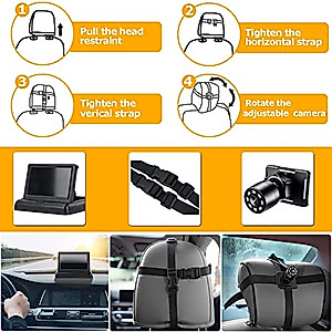 Itomoro Baby Car Mirror, View Infant in Rear Facing Seat with Wide Crystal Clear View,Camera aimed at baby-Easily to Observe The Baby's Every Move