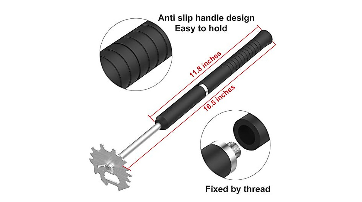 Universal BBQ Grill Scraper - Safe & Effective Hot Grill Cleaner