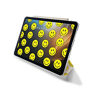 Cute Smiley Face Pattern Case Compatible with All Generations iPad Air Pro Mini 5 6 11 inch 12.9 10.9 10.2 9.7 7.9 Plastic Fabric Cover Slim Smart Stand auto Wake/Sleep SN566 (8.3" Mini 6th gen)