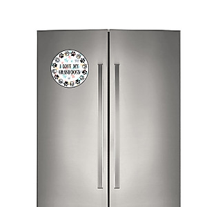 I Love My Grand Dogs Car Magnet, Cute Magnetic Decal for Trucks, Cars, Mailboxes or Fridge, Thoughtful Gift for Dog Lovers, 5.75 inches