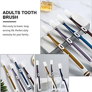 Healifty 4pcs Toothbrush Holders Silicone toothbrushes bristles Toothbrush Soft Toothbrush for Teeth Manual Toothbrush for Adults Electric Toothbrush Teenagers Electric Toothbrush