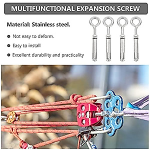 VILLCASE 4pcs Stainless Steel Expansion Screw Closed Stainless Expansion Closing Screw Manhole Cover net Expansion Screw Stainless Screws Screw Dedicated Stainless Expansion Screw