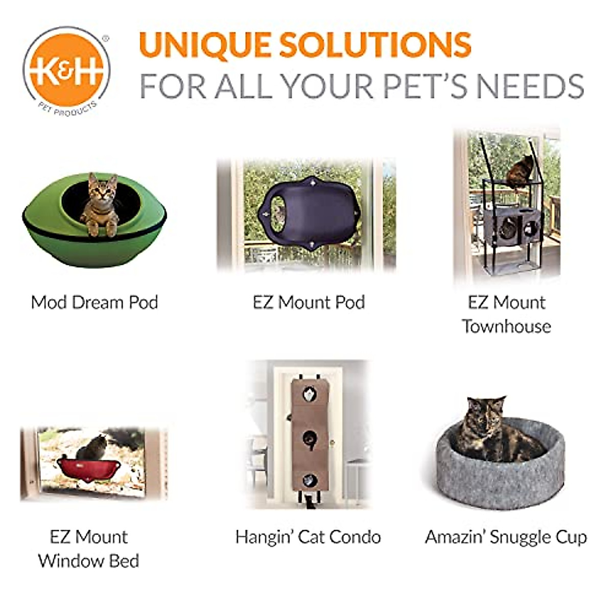 K&H PET PRODUCTS Kitty Tower Classy Gray 22 X 30 Inches