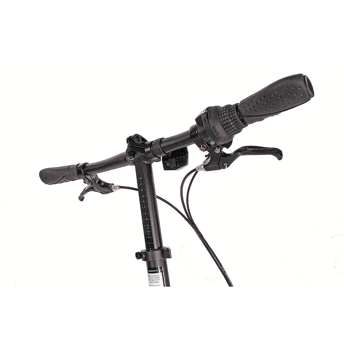 ZiZZO Campo 20 inch Folding Bike with 7-Speed, Adjustable Stem, Light Weight Frame (White)