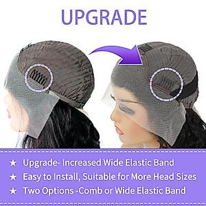 CIUSUM Body Wave Lace Front Wigs Human Hair Pre Plucked 13x4 Frontal Wigs Human Hair Wigs for Women 180% Density Transparent HD Lace Front Wigs Human Hair Pre Plucked with Baby Hair 20 Inch