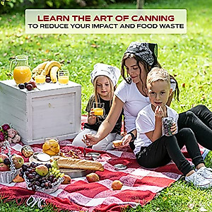 Wide Mouth Canning Lids, 100-Pack – Create Airtight Seals on Mason Jars to Preserve Food for Meal Prep & Emergency Food Storage – 3.4 In. Metal Lids with Silicone Seals – Canning Supplies by FORJARS